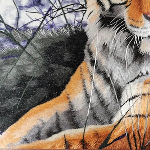 Fine Chinese Handmade Silk Embroidery Art Tiger Painting Wall Decor ...