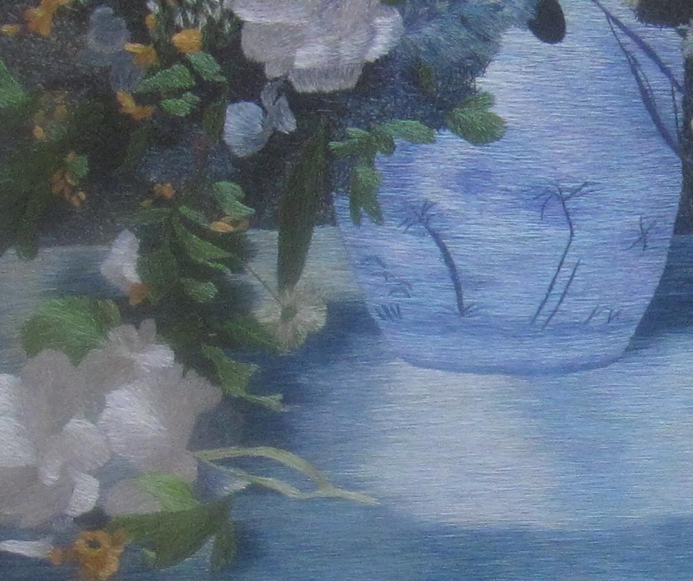 Chinese Suzhou Handmade Silk Embroidery Still Life Flowers | Etsy