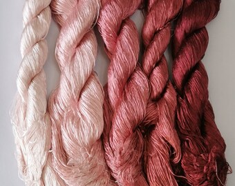 8 Skeins Chinese Natural Mulberry Silk Embroidery Threads - Etsy