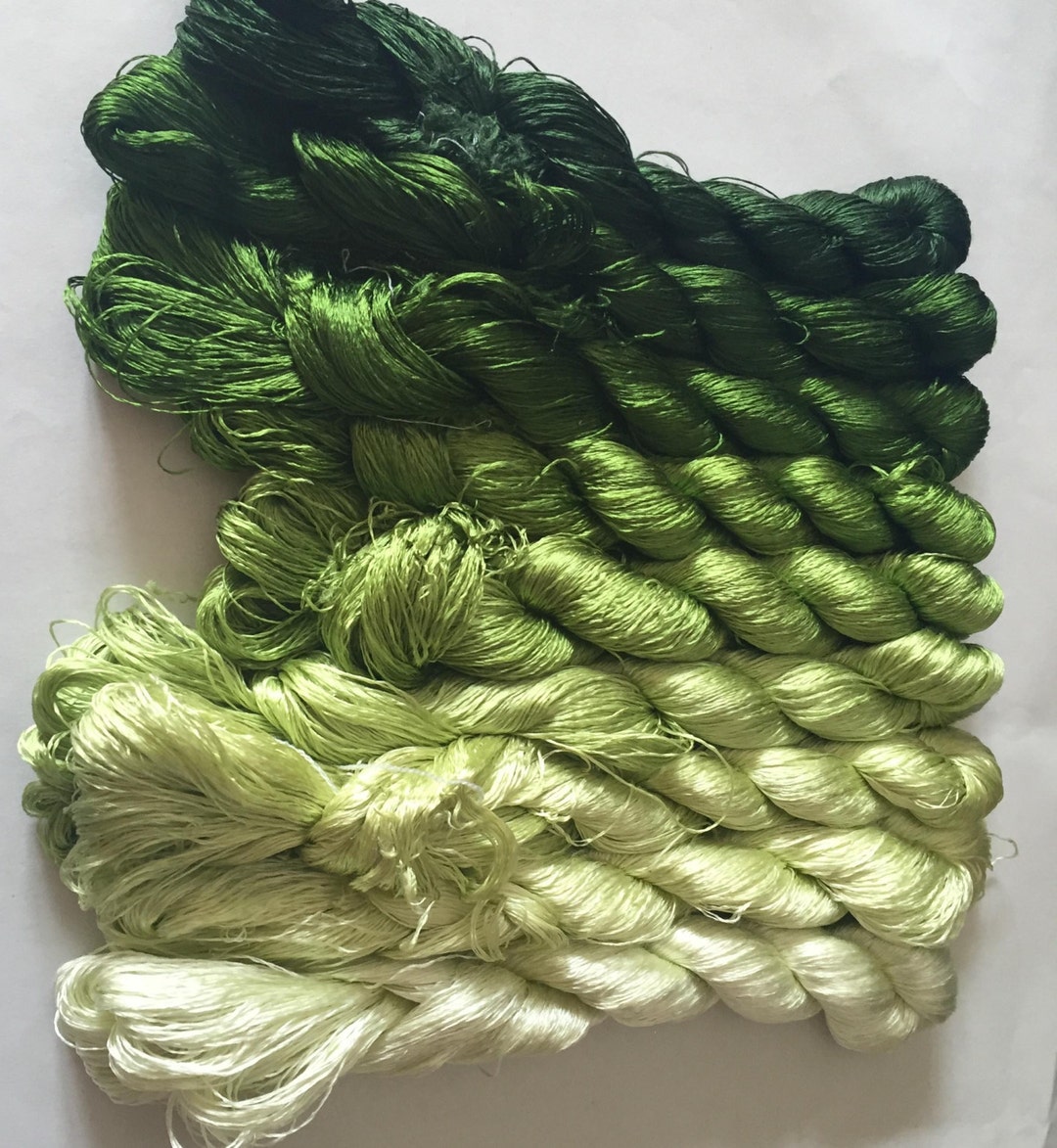 9 Skeins Chinese Natural Mulberry Silk Embroidery Threads - Etsy