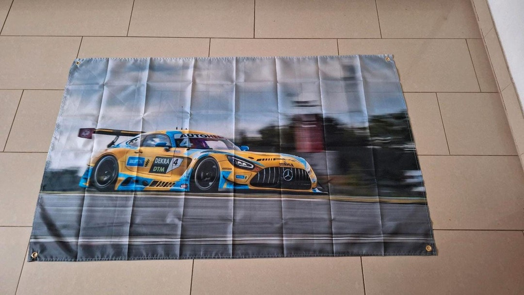Mercedes Benz AMG Gt 3 Tuning Flag Merchandise Motorsport Euro Racing ...