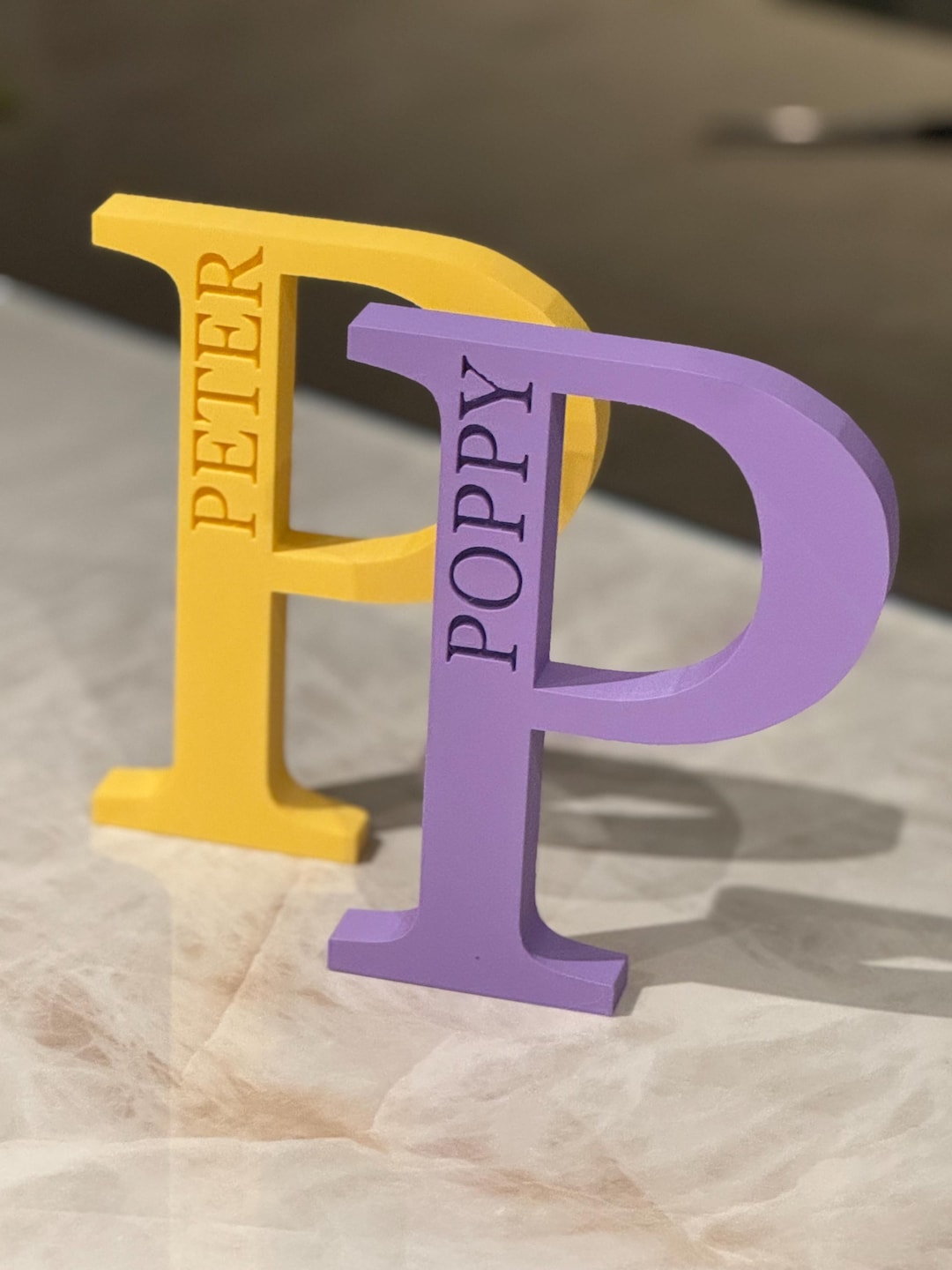 10cm Freestanding Letter With Name 3d Block Letters Self Standing Name ...