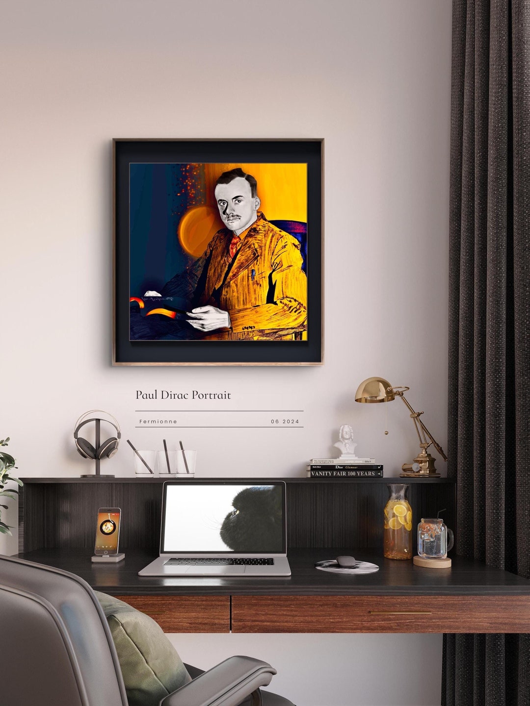 Portrait of Paul Dirac by Artist Fermionne | Fine Art Print | Small ...
