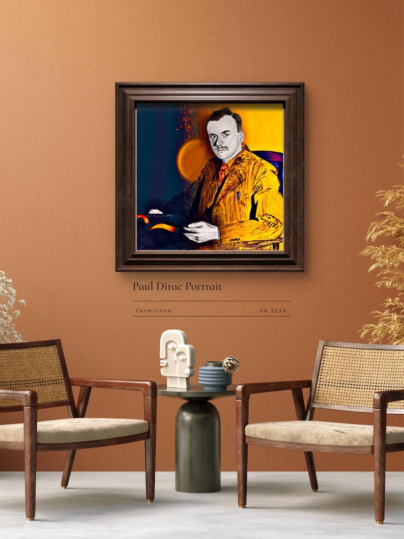 Portrait of Paul Dirac | Printable Art | Digital Download | Limited ...