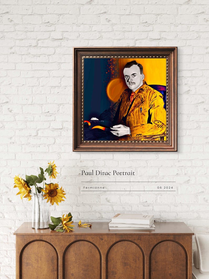Portrait of Paul Dirac | Printable Art | Digital Download | Limited ...