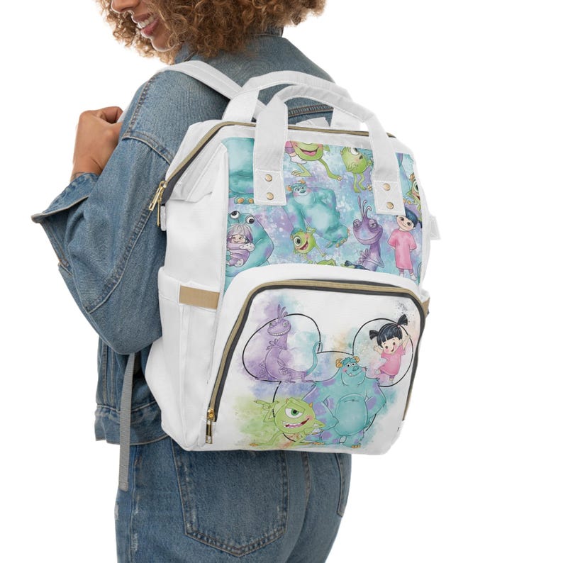 Monsters Inc Multifunctional Diaper Backpack, Baby Shower Gift, Nursery ...