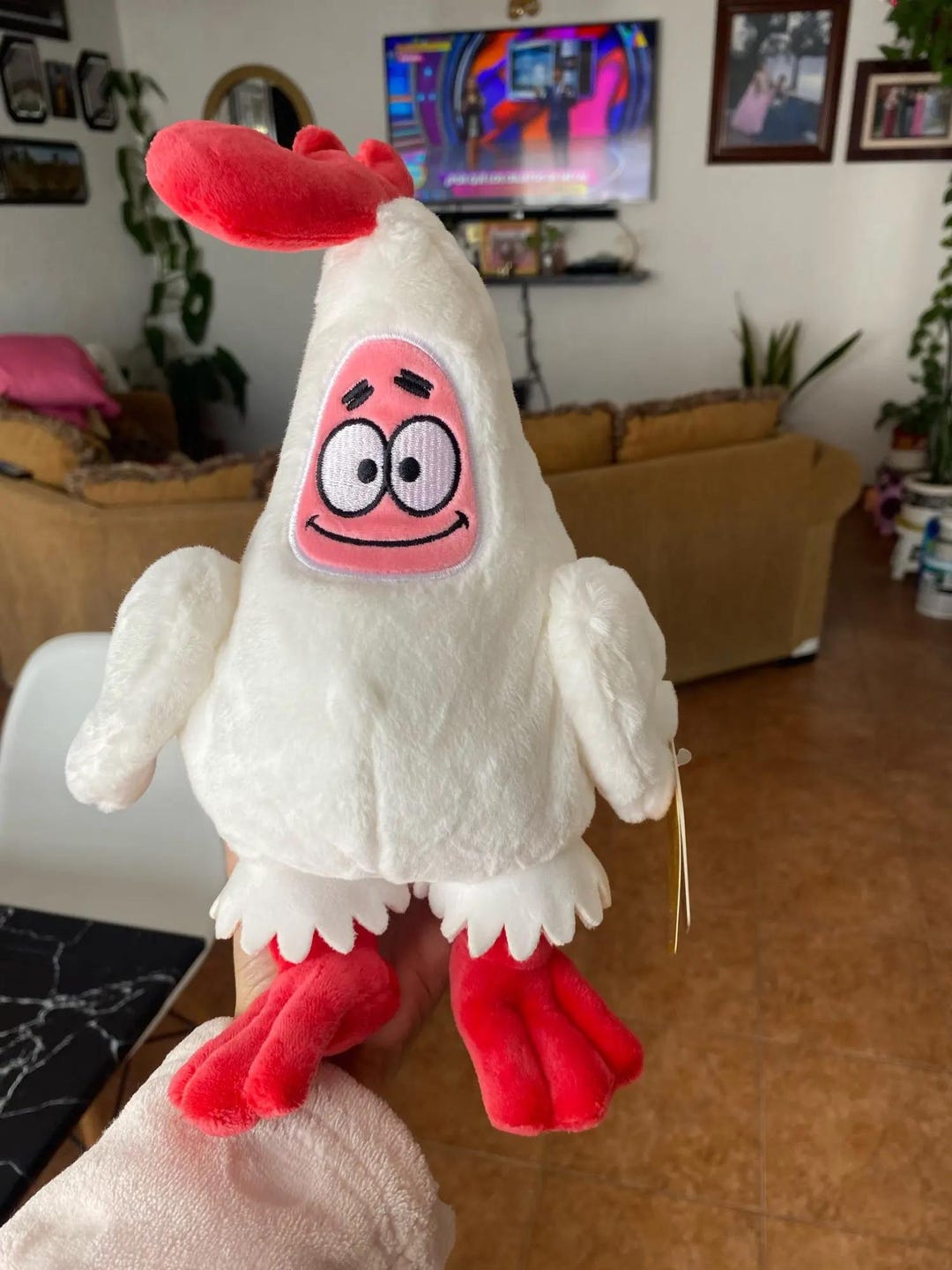 Anime Spongebob Squarepants Cosplay Patrick Star Chicken Costume Plush ...