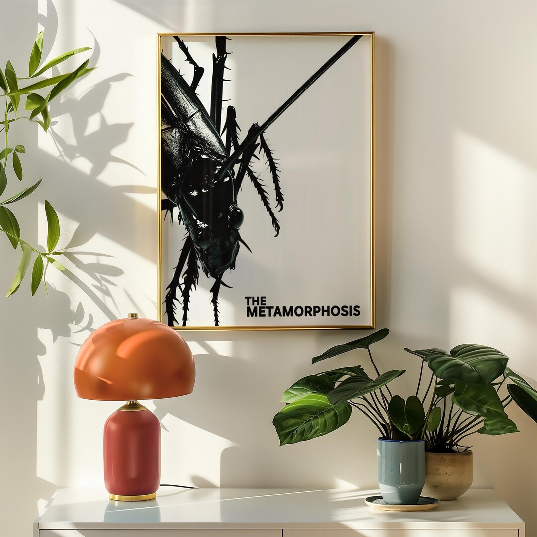 Kafka's Metamorphosis Bug Franz Kafka Digital Print Gregor Samsa Bold ...