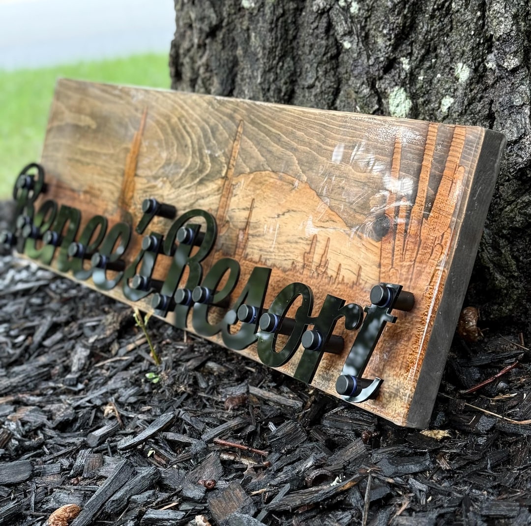 Custom Laser Engraved Real Wood Sign, Resin & Acrylic Letters, Fully ...