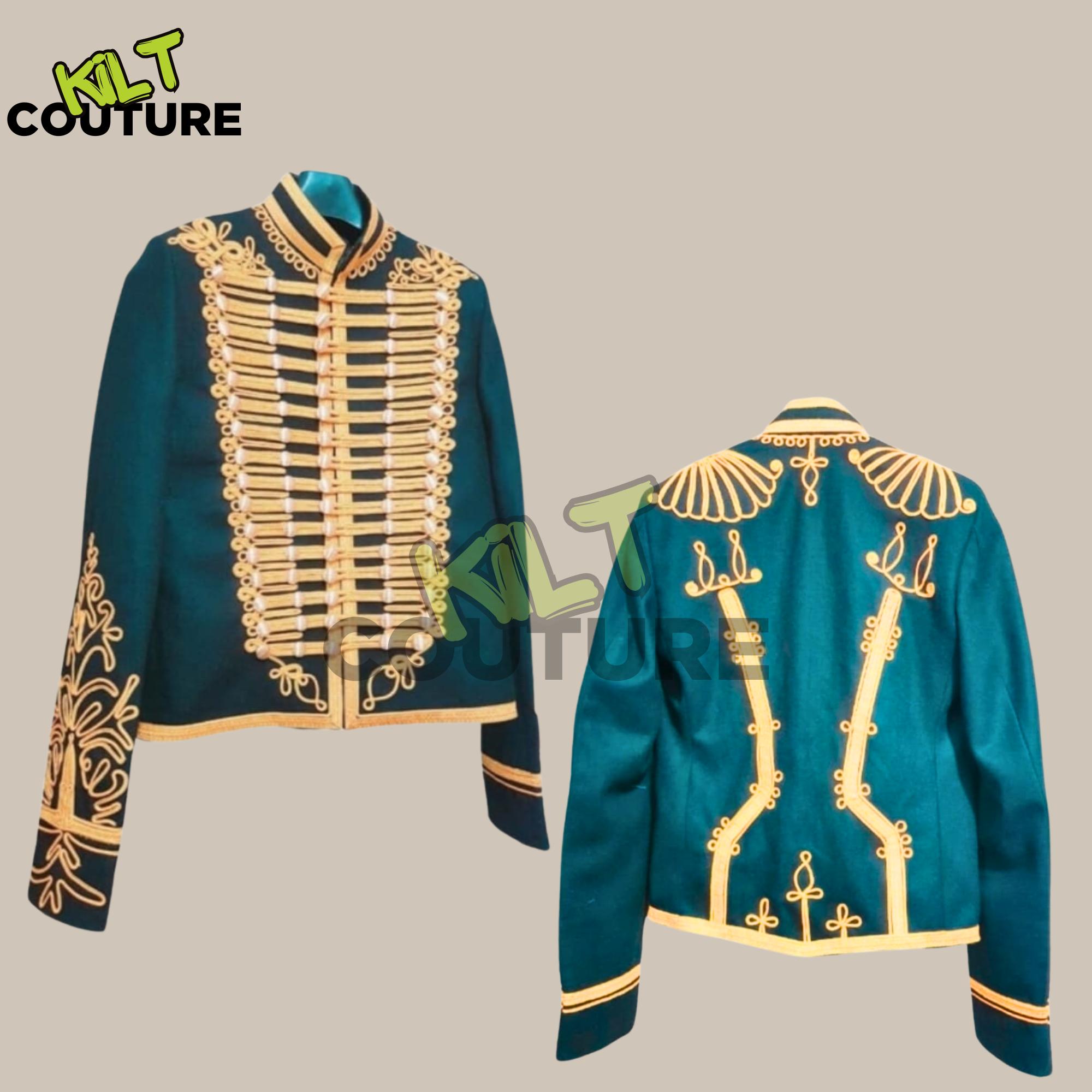 Scottish Napoleonic Hussar Jacket Handmade Jimi Hendrix Hussar Tunic ...