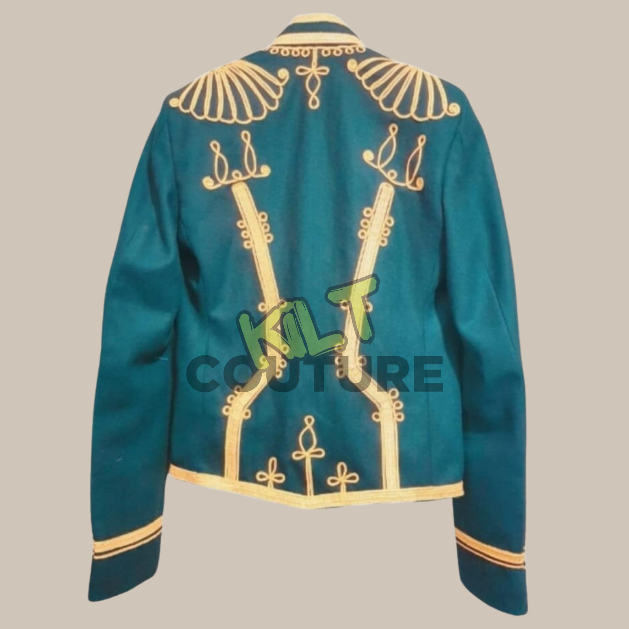 Scottish Napoleonic Hussar Jacket Handmade Jimi Hendrix Hussar Tunic ...