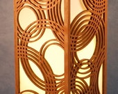 Items similar to Laser-cut Wood Lamp on Etsy