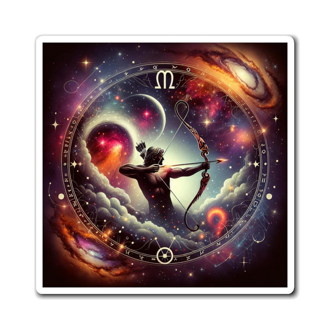 Sagittarius the Archer Magnet, Astrology Fridge Decor, Horoscope Gift ...