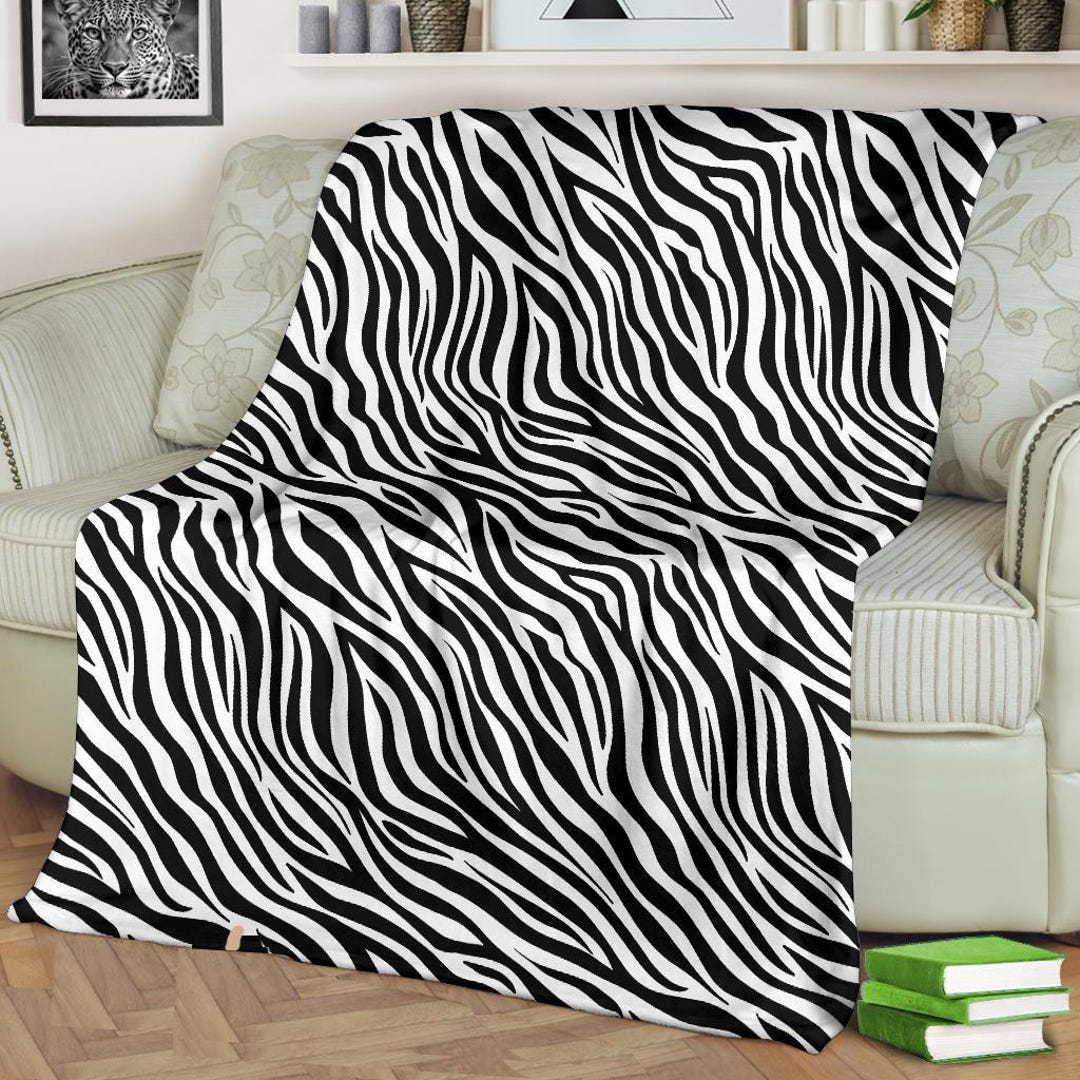 Zebra Print Blanket | Zebra Print Throw | Zebra Print Gift | Zebra ...