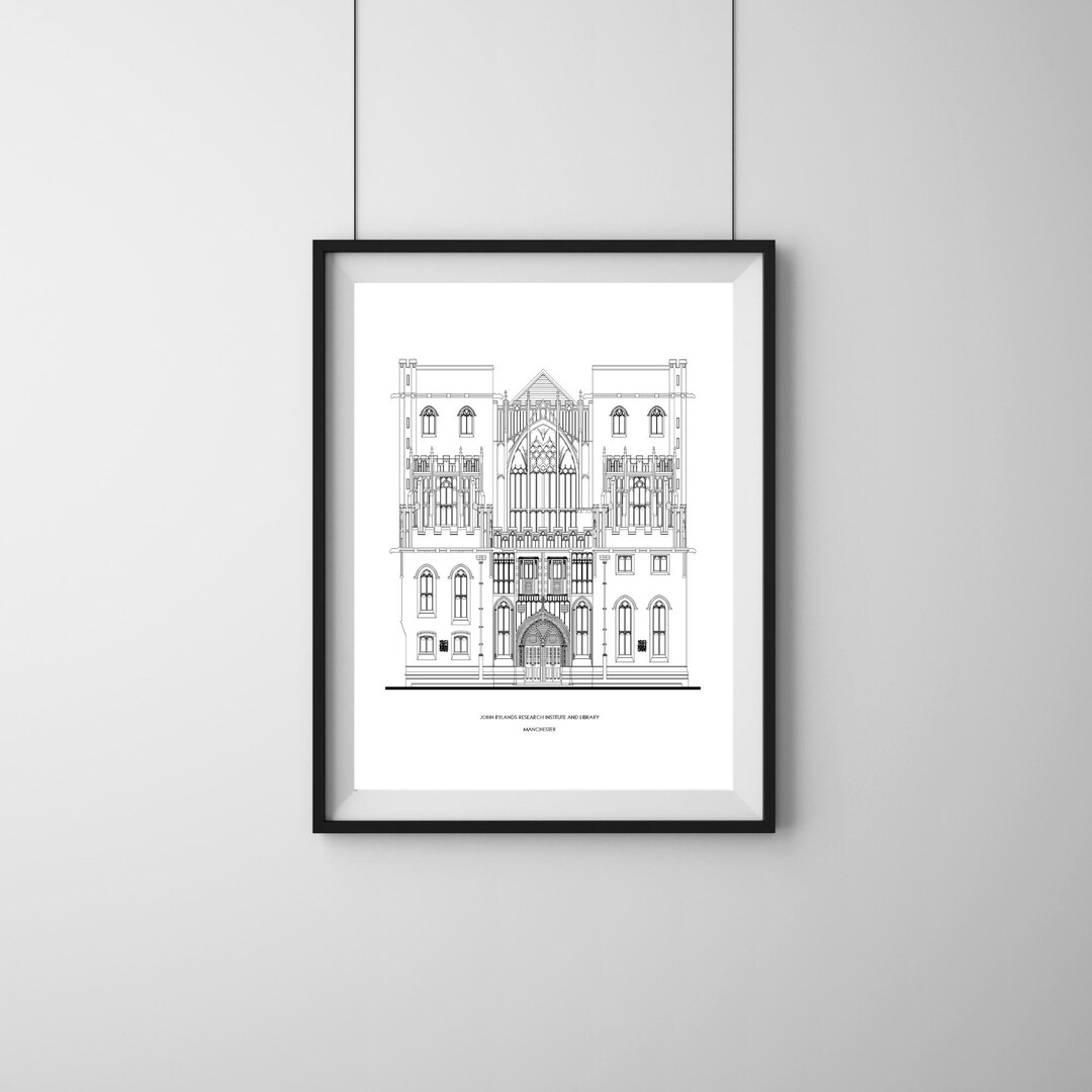 Library Building Elevation A4. Printable Line Art, Architectural ...