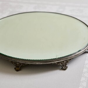 Large Antique Plateau Mirror 16" Centerpiece Mirror - Etsy