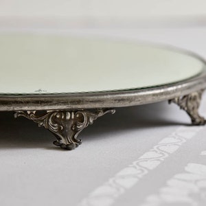 Large Antique Plateau Mirror 16" Centerpiece Mirror - Etsy
