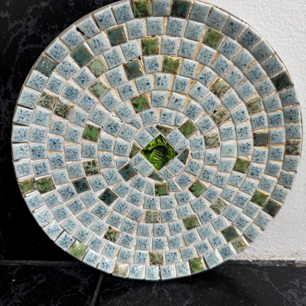 Glass Mosaic Plate - Etsy