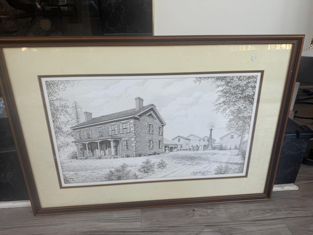 Ann Arbor Michigan History Charles Ciccarelli Artist Pen & Ink Signed ...