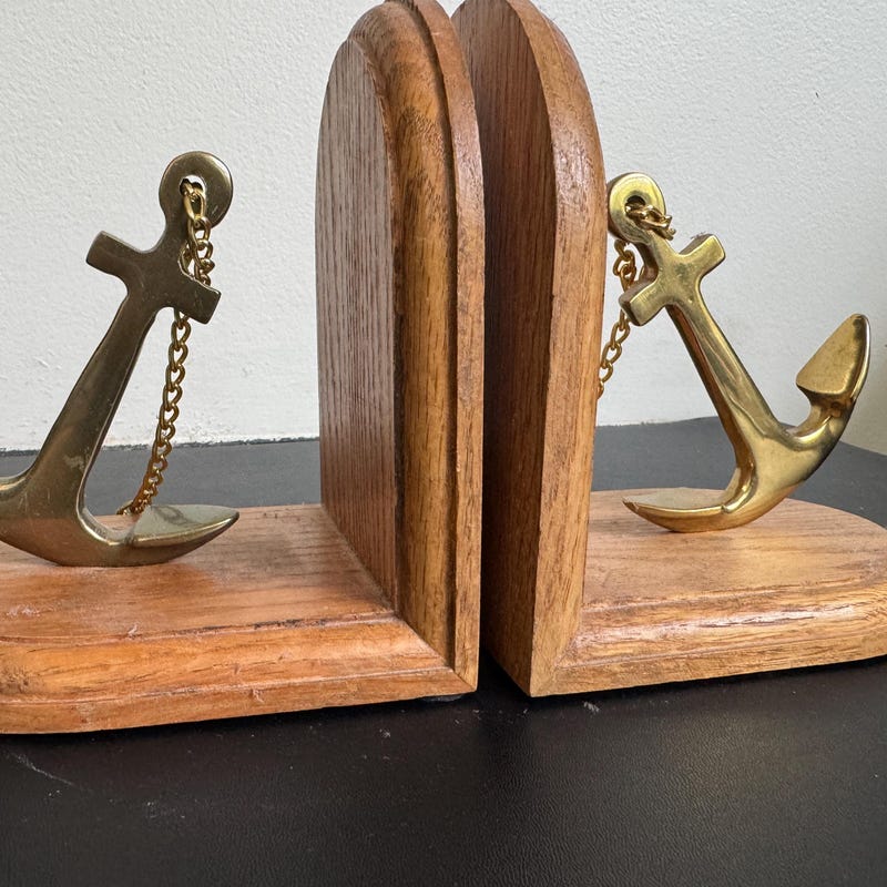 Nautical Brass Book Ends - Etsy