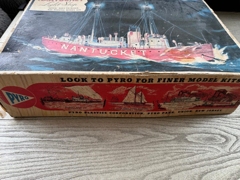 1959 Model Kit PYRO LIGHTSHIP Nantucket Model Kit (first Edition) - J ...
