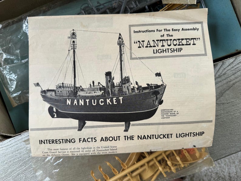 1959 Model Kit PYRO LIGHTSHIP Nantucket Model Kit (first Edition) - J ...