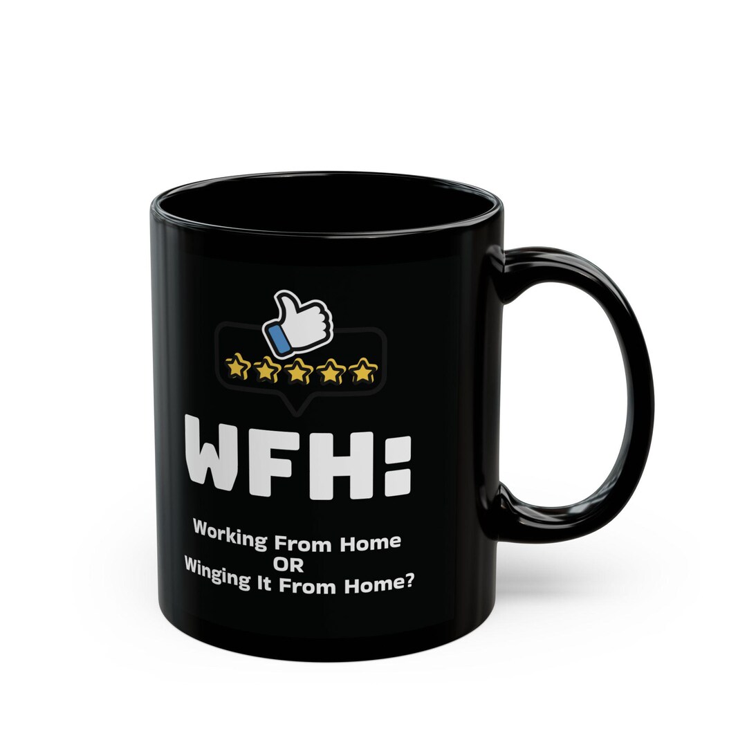 WFH Coffee Mug With 5-star Humor Perfect Gift for Work From Home ...