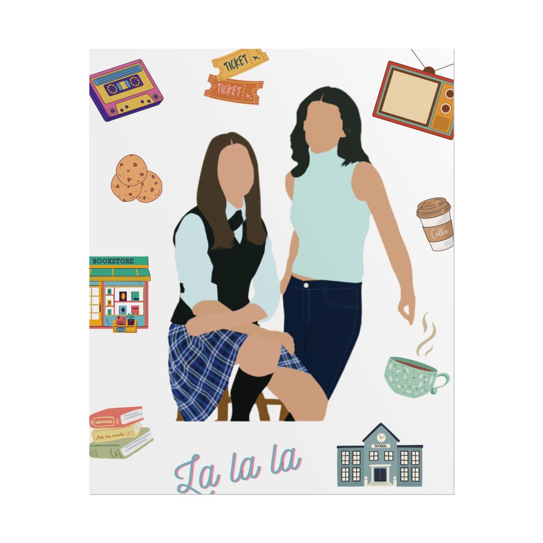 Gilmore Girls Rolled Poster, Lorelai and Rory Fall Poster, Gilmore ...