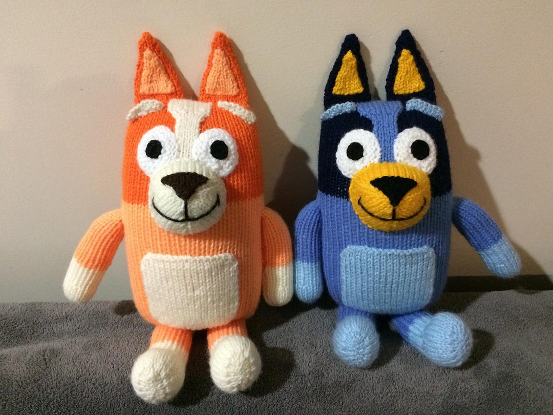 Blue and Orange Heeler Dog Crochet Patterns Knitting Dog Australian ...