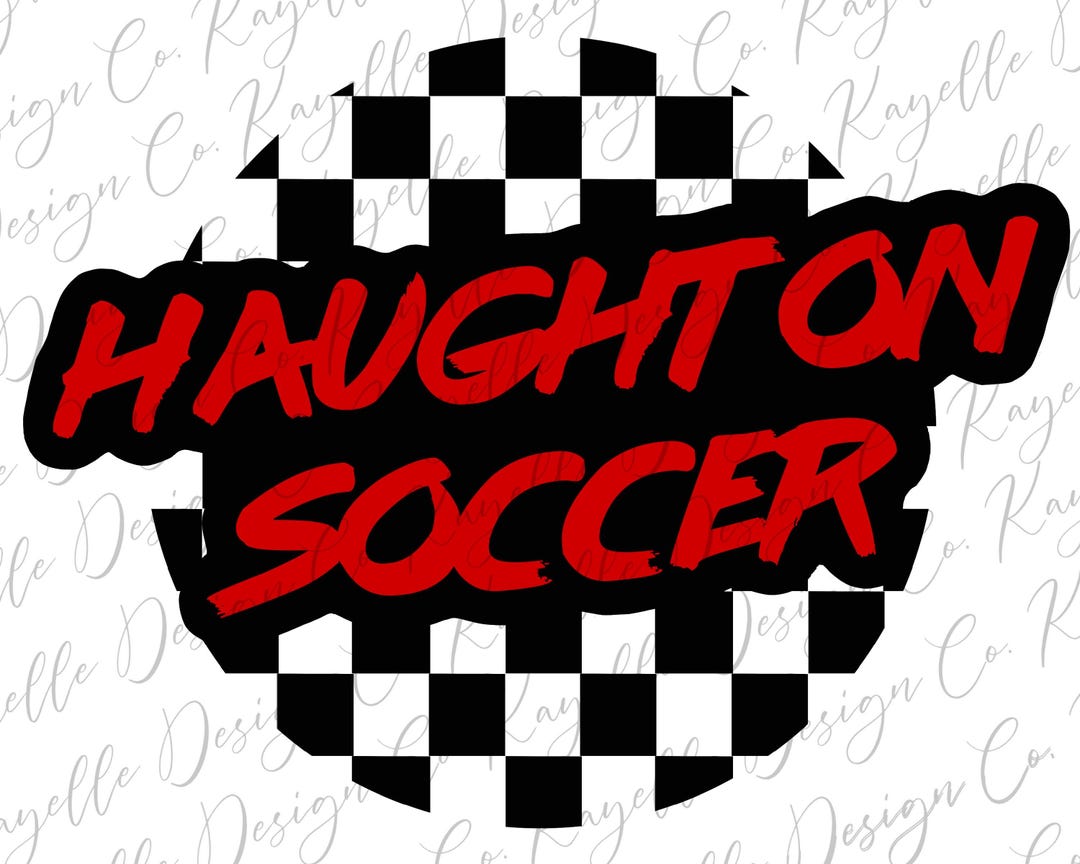 Haughton Soccer Png | Digital Download | Red and White Checkerboard ...