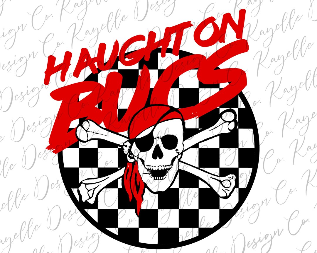 Haughton Bucs Png | Digital Download | Red White Checkerboard - Etsy