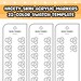 Printable Blank Color Palette Swatch Template DIY Alcohol & Acrylic ...