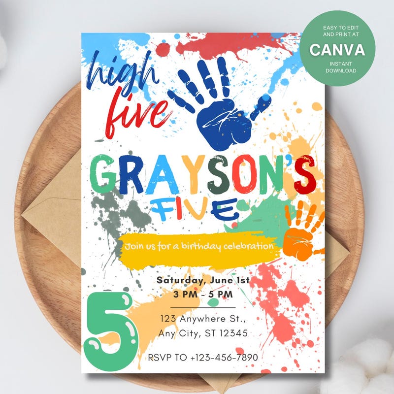 High Five Birthday - Etsy