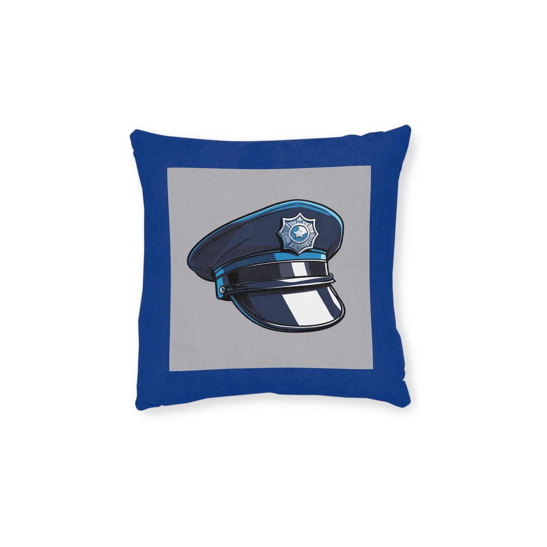 Square Pillow, Police Officer Decor, Law Enforcement Gift, Bedroom ...
