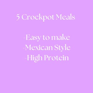 5 Easy, High Protein, Mexican Style, Crockpot Meals for Those Busy Days ...