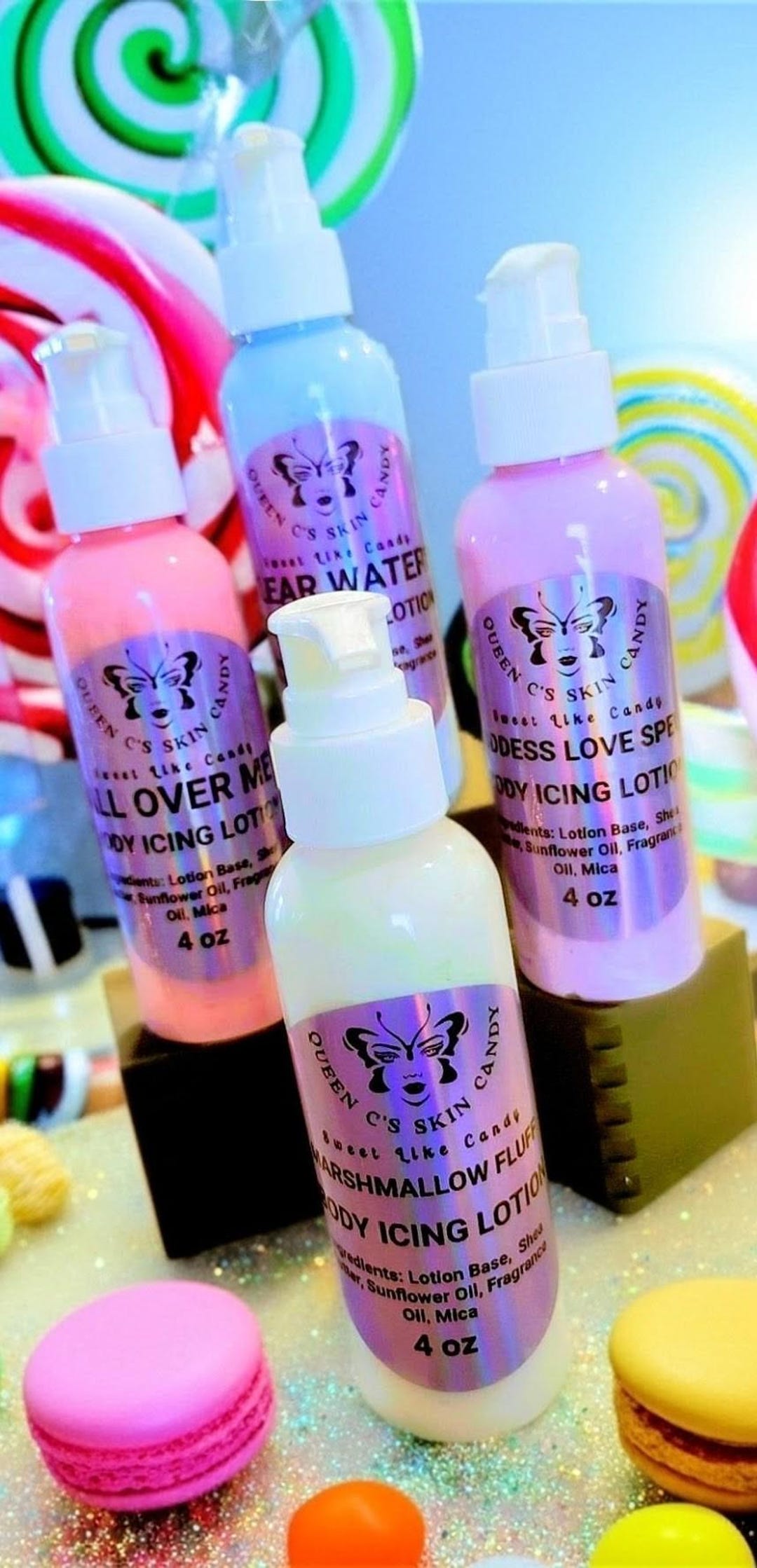 Shea Butter Body Icing Lotion 4-pack, Sweet Scented Gift Set - Etsy