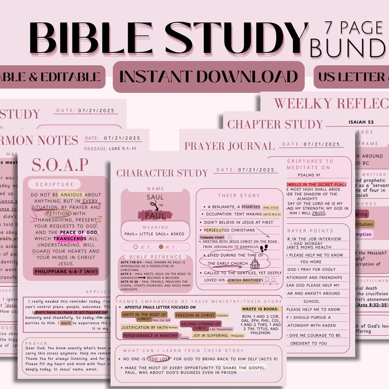 Printable Bible Chapter - Etsy