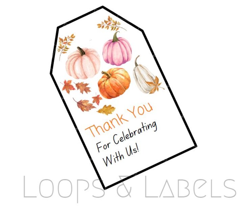 Editable and Printable Fall Favor Tag Template - Etsy