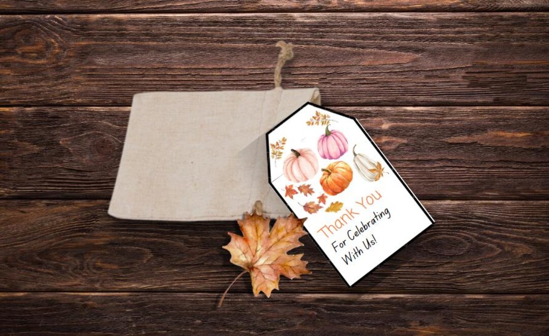 Editable and Printable Fall Favor Tag Template - Etsy