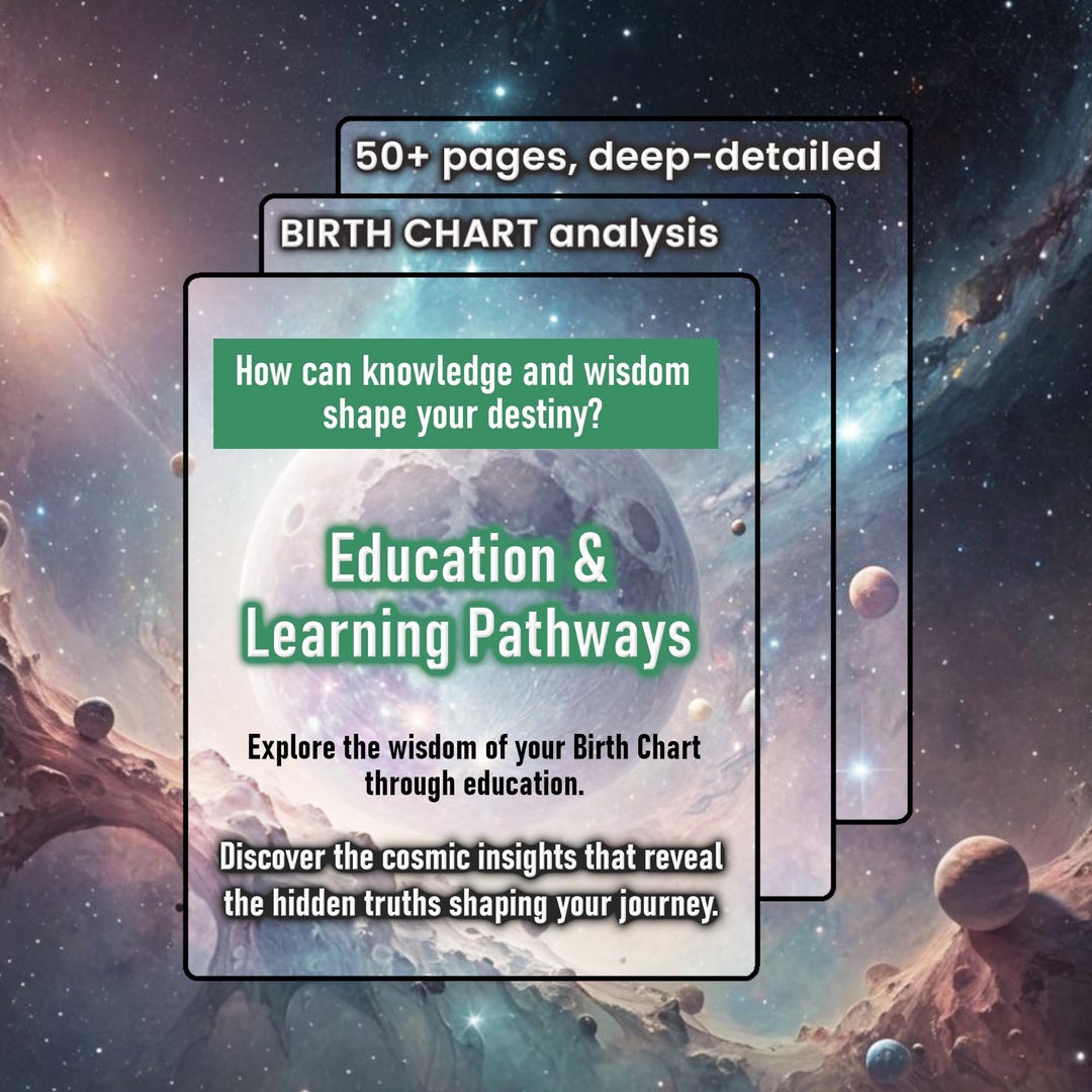 Personalized Education & Learning Pathways Analysis – Astrology Birth Chart Reading for Academic ...