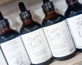 Dental Health Tincture Kit Make Your Own Natural Herbal Homeopathic DIY ...