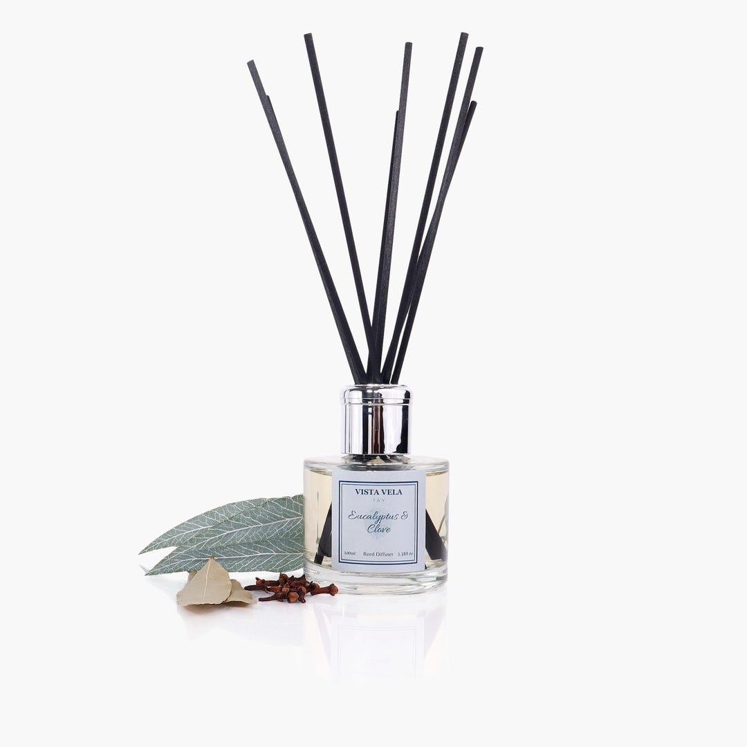 Energising Eucalyptus & Clove Essential Oil Reed Diffuser, 100ml With ...