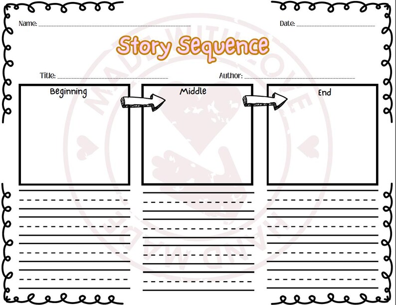 Story Sequence - BME - Draw and Write - Etsy