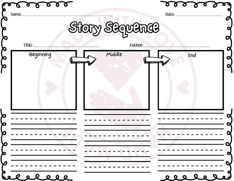 Story Sequence - BME - Draw and Write - Etsy