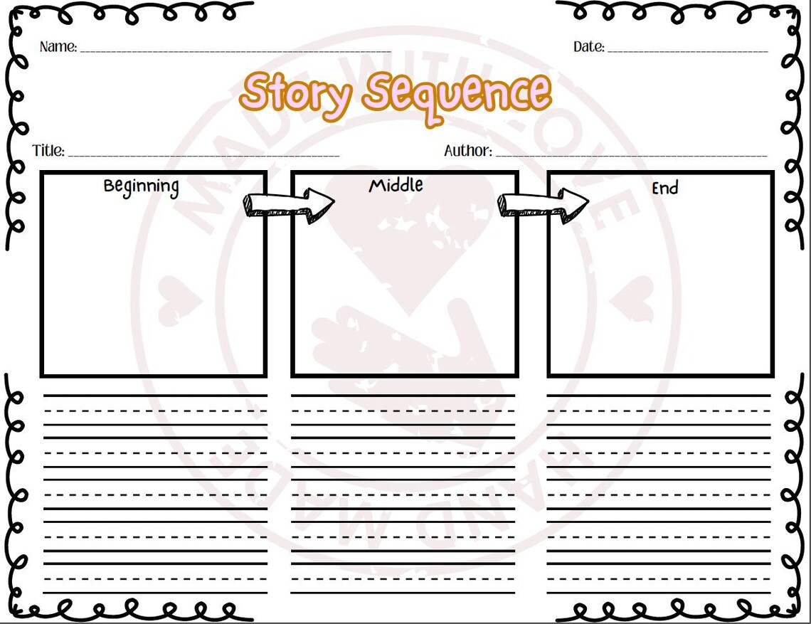 Story Sequence - BME - Draw and Write - Etsy