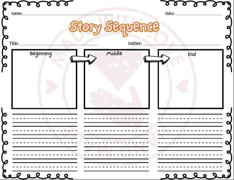Story Sequence - BME - Draw and Write - Etsy