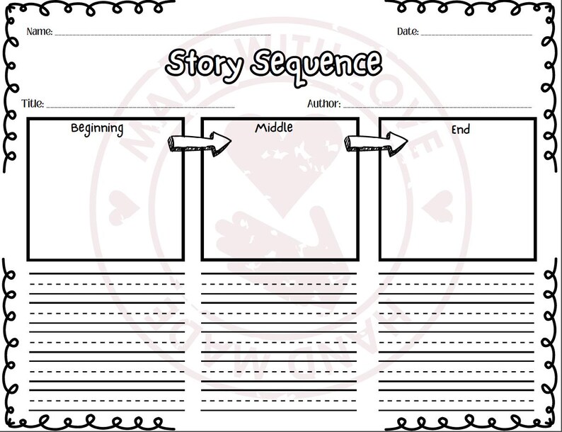 Story Sequence - BME - Draw and Write - Etsy