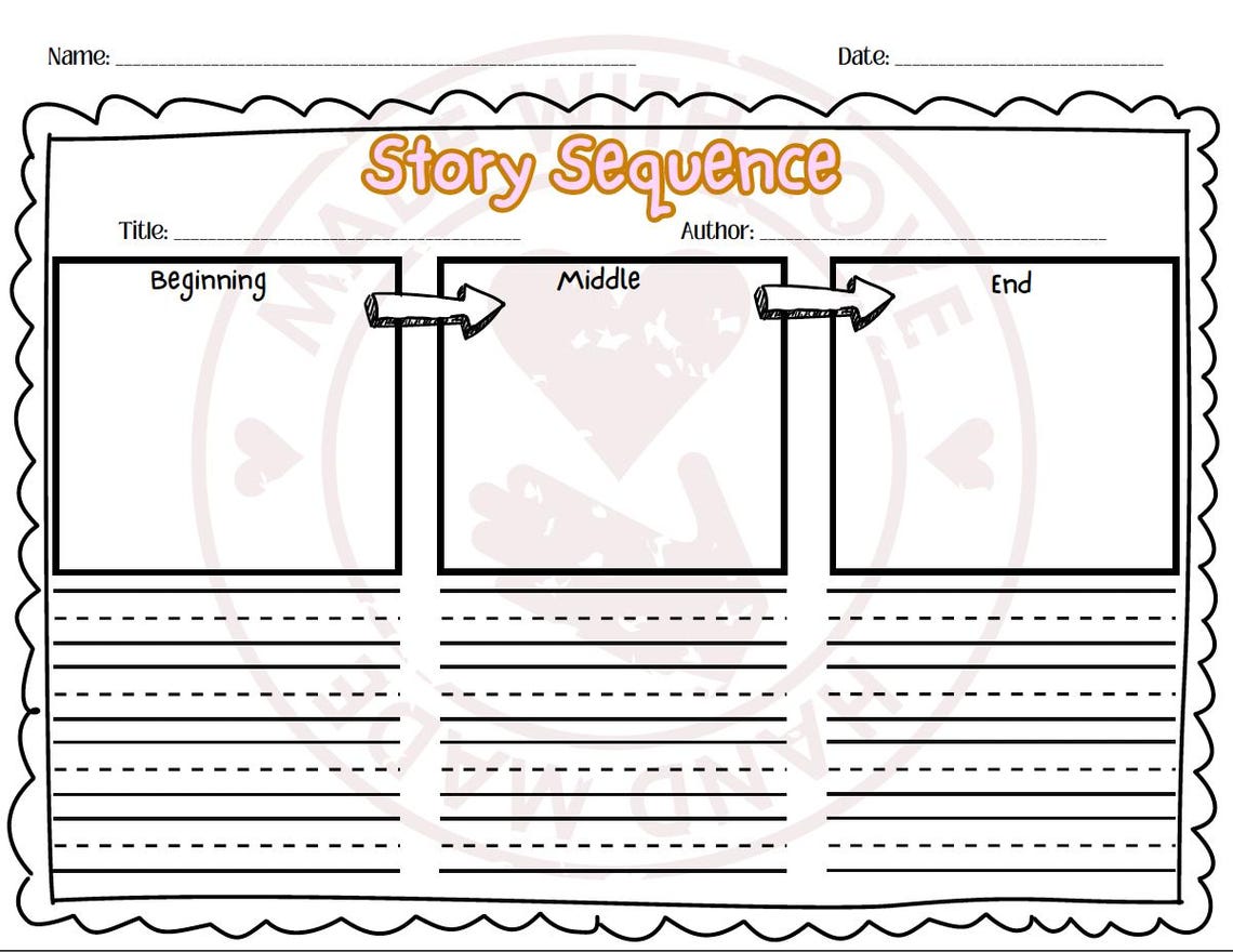 Story Sequence - BME - Draw and Write - Etsy
