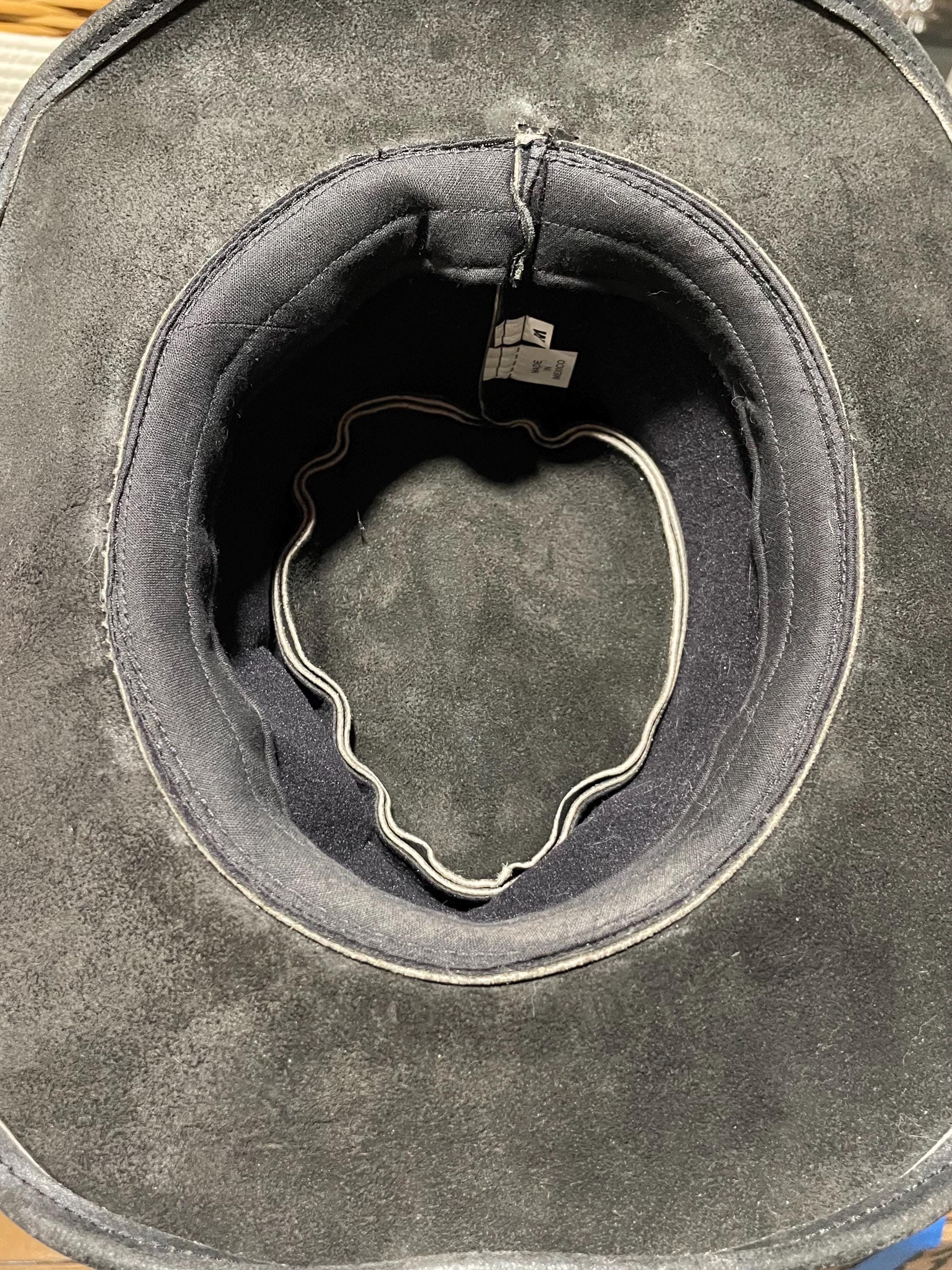 Vintage Leather Outback Jackaroo Cowboy Hat Sz Medium Braided Band ...