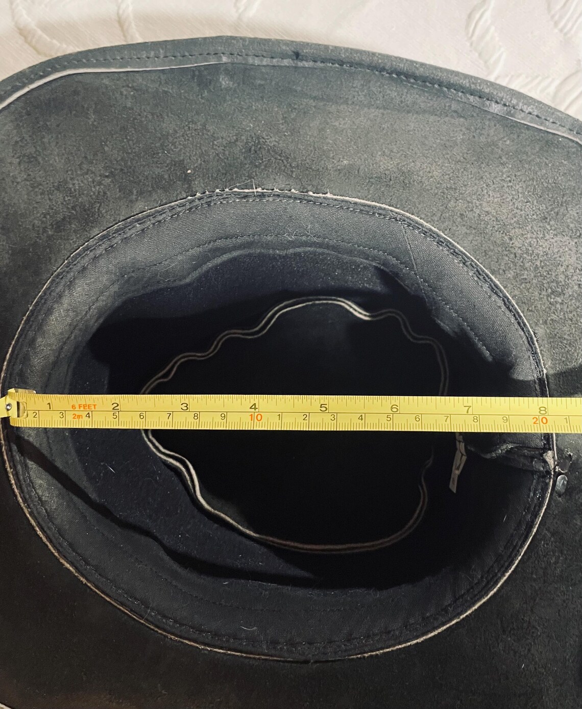 Vintage Leather Outback Jackaroo Cowboy Hat Sz Medium Braided Band ...